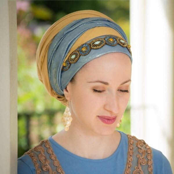 Golden Israeli Tichels - Wrapunzel